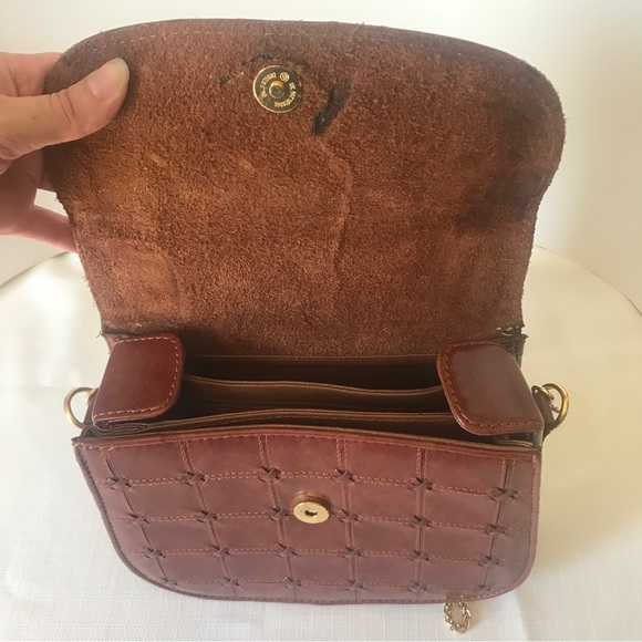 Verucci | Bags | Verucci Collection Brown Leather Crossbody Bag Purse ...